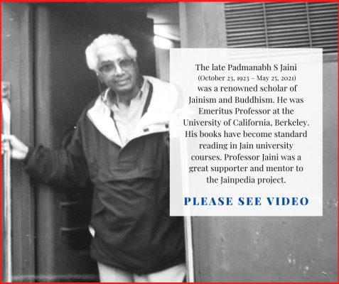 The Late Padmanabh S Jaini JAINpedia Project Mentor – Institute of ...